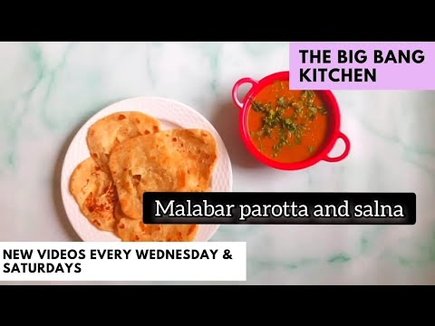 Malabar parotta and salna | South Indian Recipes | Easy Curry | Parotta ...