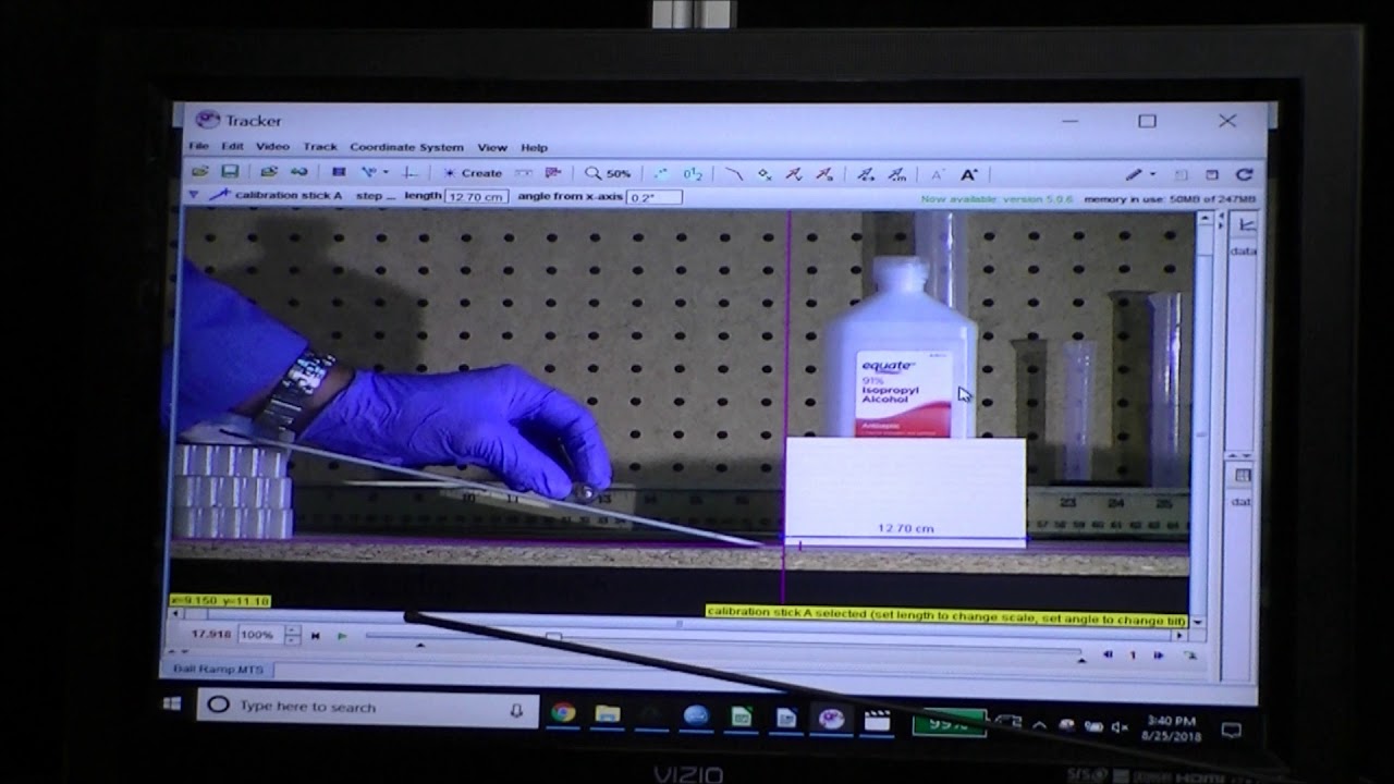 Ball Velocity vs. Ramp Height (Physical Science Lab) - YouTube