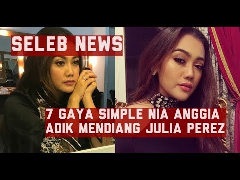 7 Gaya simpel Nia Anggia berhijab, si cantik adik mendiang Julia Perez