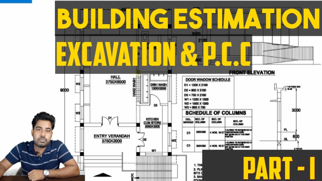 Building Estimation and Costing || Estimation In Excel || House ...