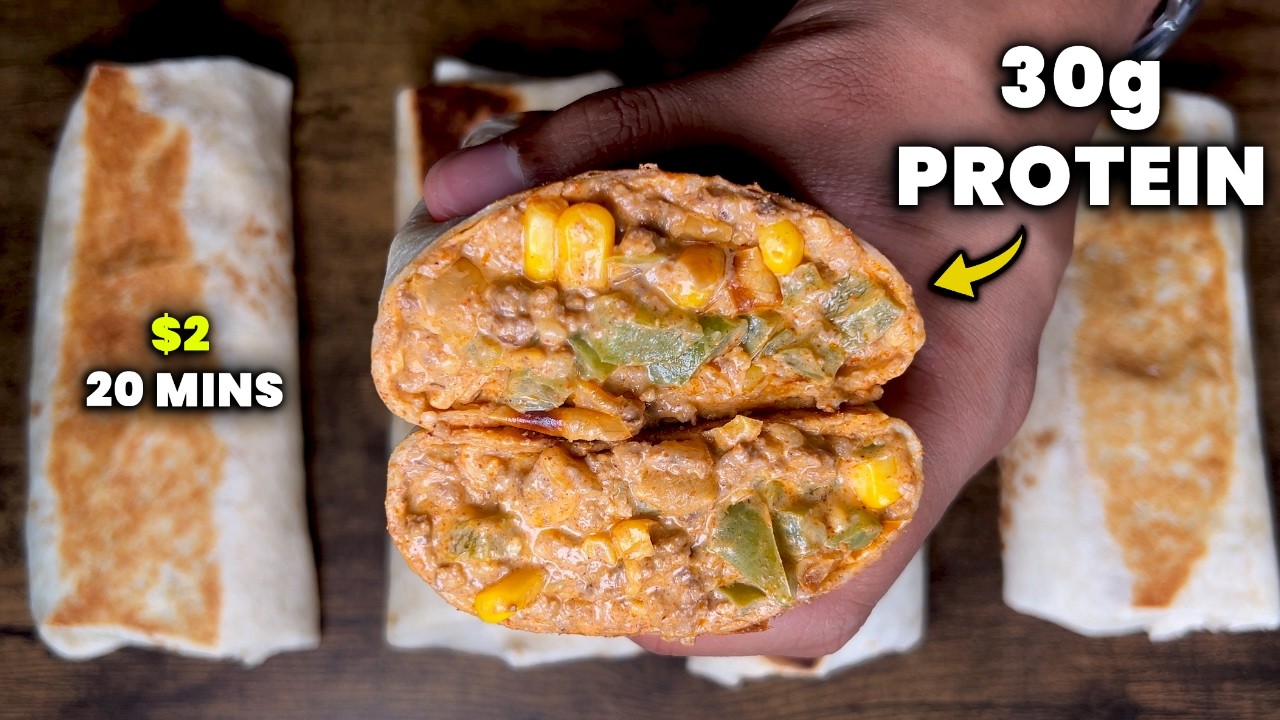 Meal Prep These $2 Queso Burritos INSANE For Fat Loss - YouTube