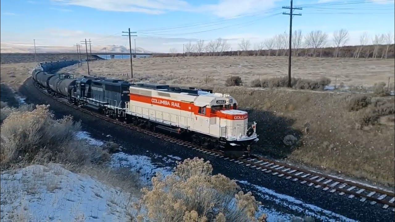 CWW 2802 & 2809 arriving and leaving Wallula wa, - YouTube