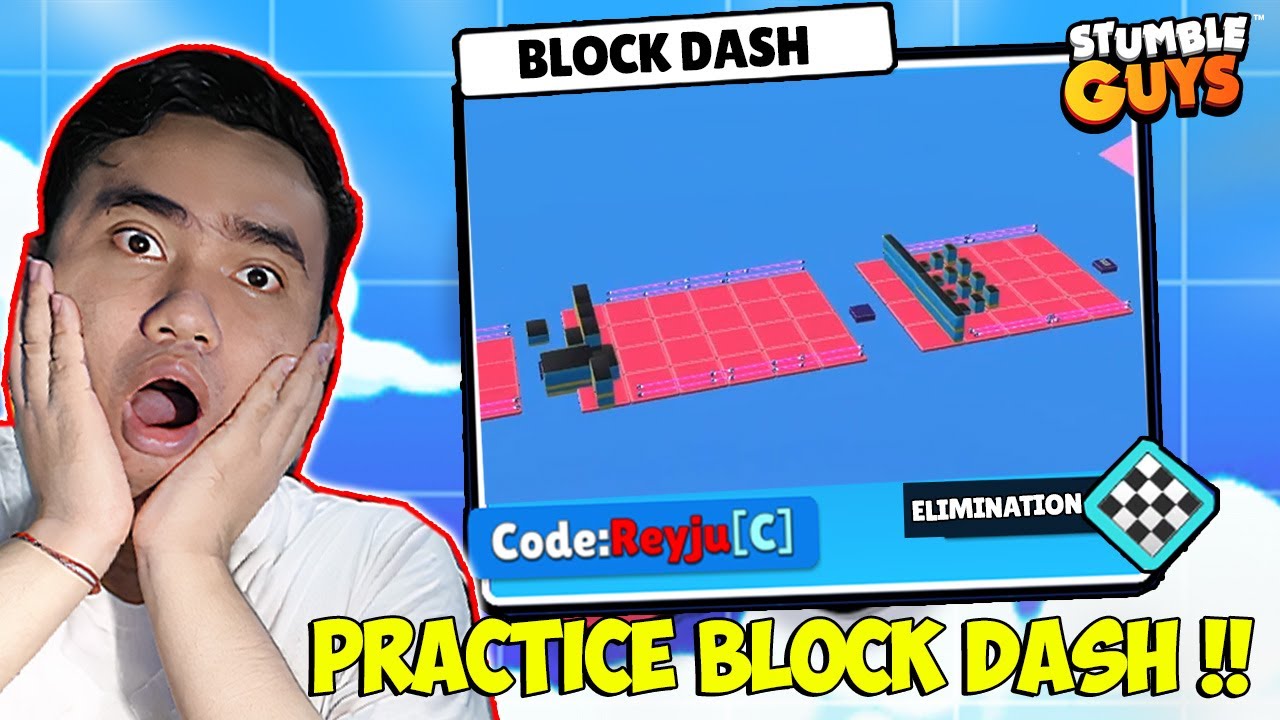 NEW TOP 4 BLOCK DASH MAP PRACTICE TRICK DI STUMBLE GUYS! - YouTube