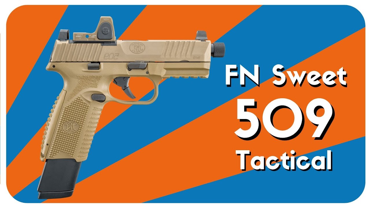 One FN Tactical Pistol - FN 509 Tactical - Mini Gun Shooting Review ...