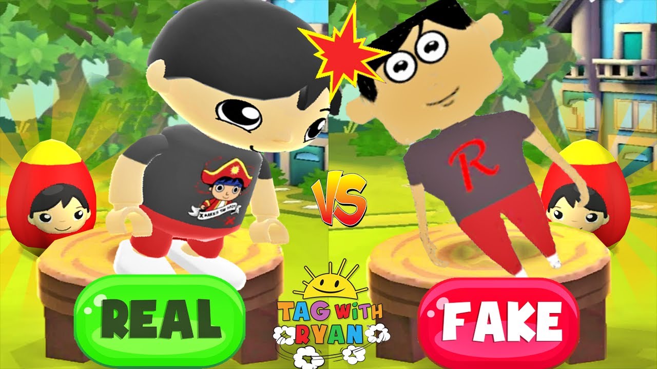 Tag with Ryan - REAL Ryan Kaji vs FAKE Ryan Rush - Run Gameplay - YouTube
