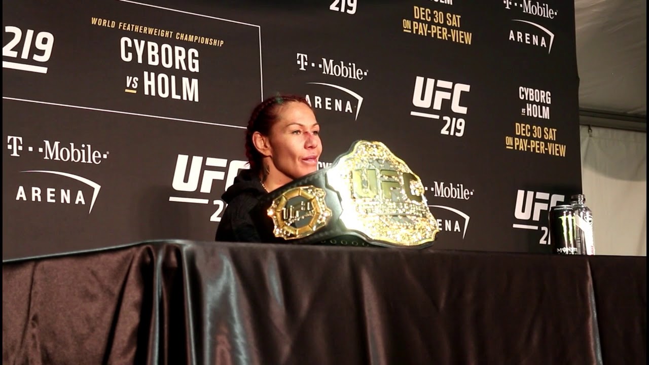 Cris Cyborg Calls Out Megan Anderson Following Win at UFC 219 - YouTube