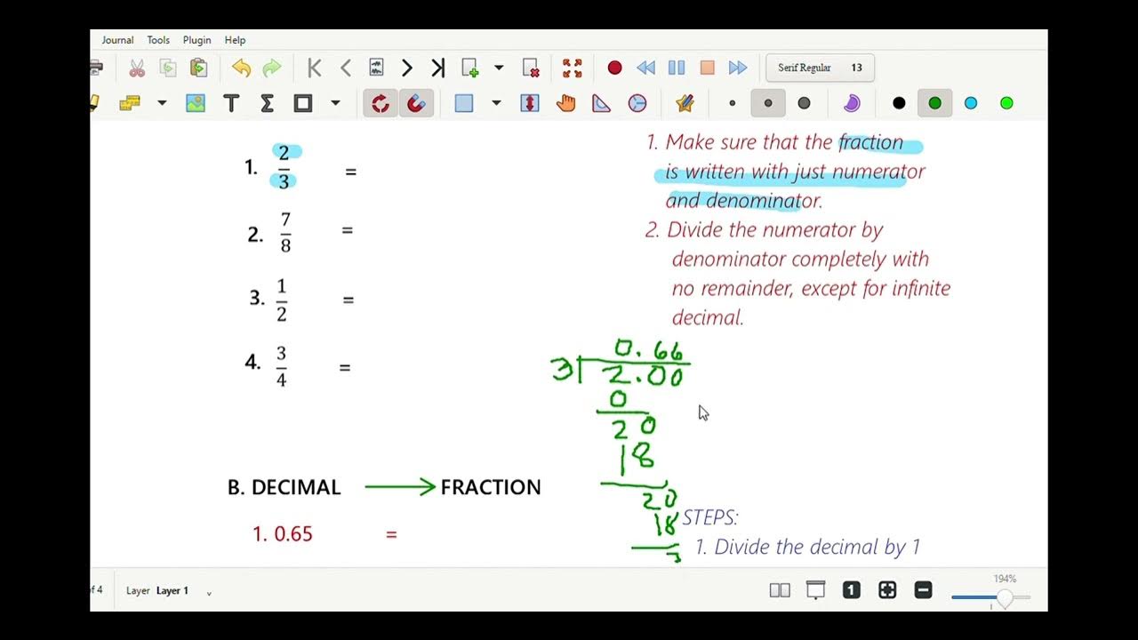 Convert Fraction to Decimal | Math Hub - YouTube