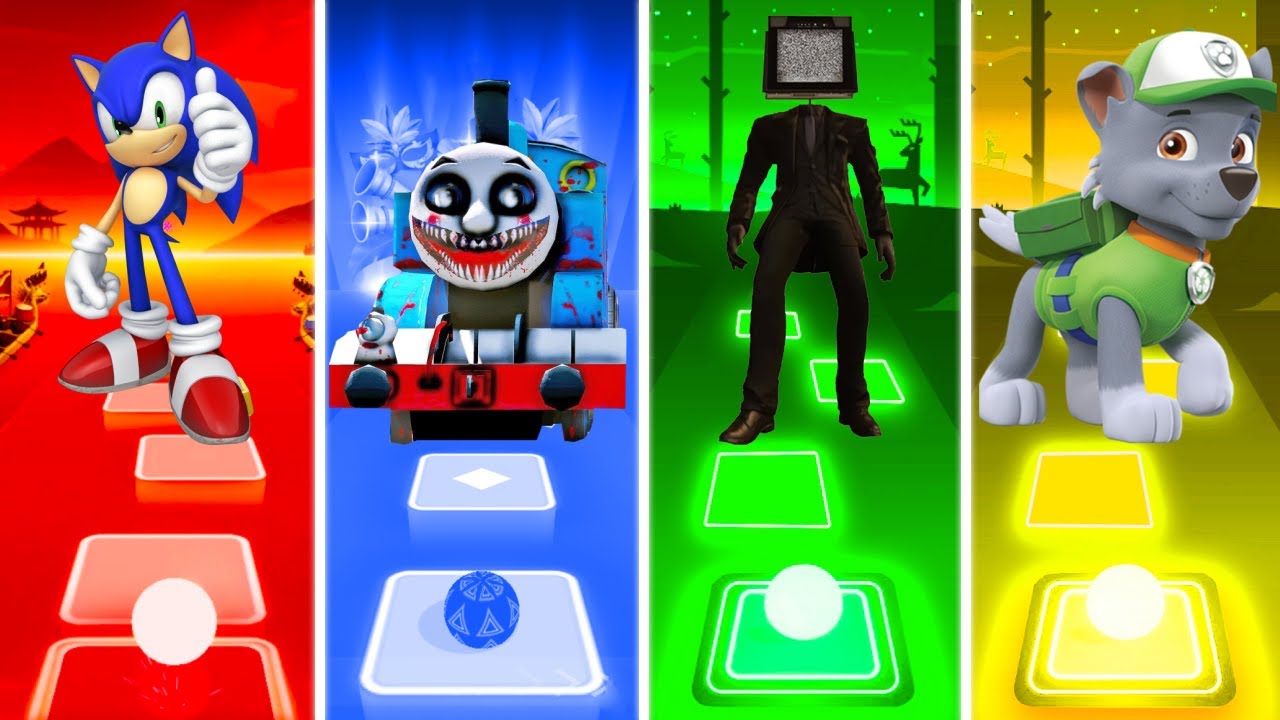 Sonic Vs Thomas The Train exe Vs Large TV Man Vs PAW Patrol Rocky ...