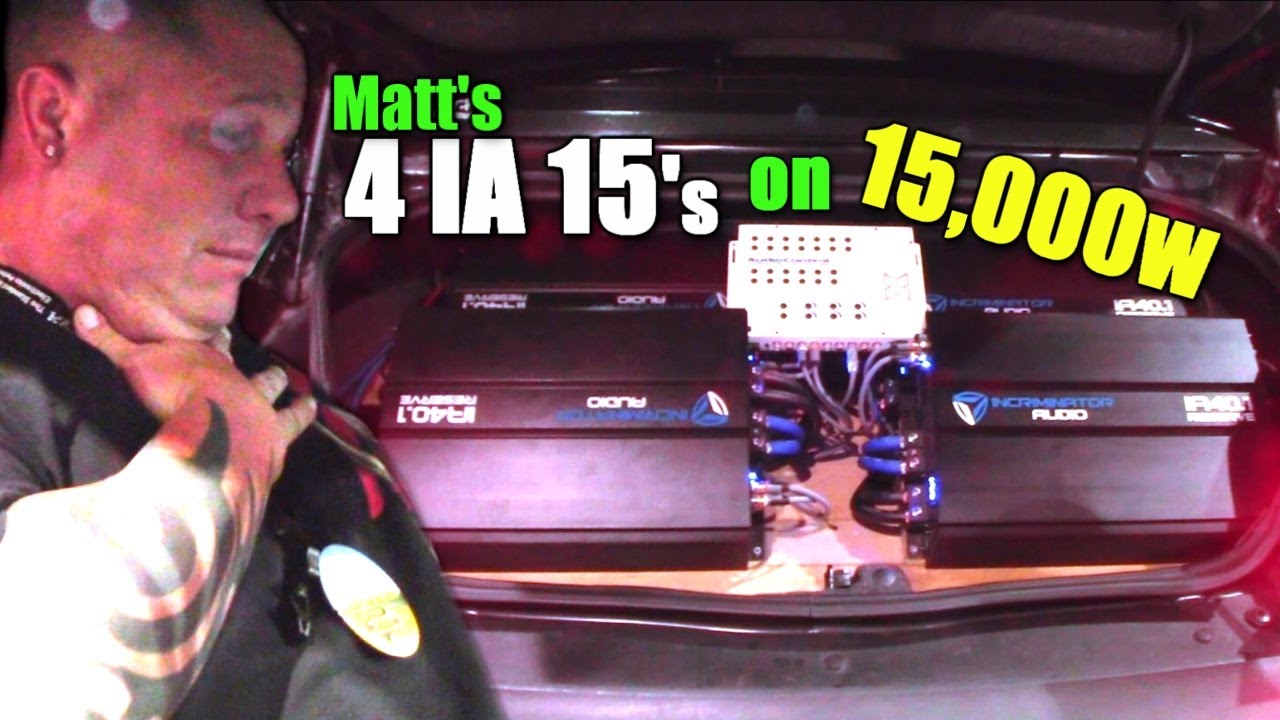16 Volt Car Audio System SLAMMIN BASS w/ Matts 15" Incriminator Warden ...