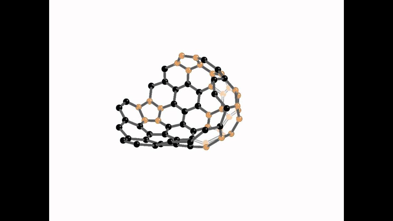 Formation of buckminsterfullerene (C60) from graphene in space - YouTube