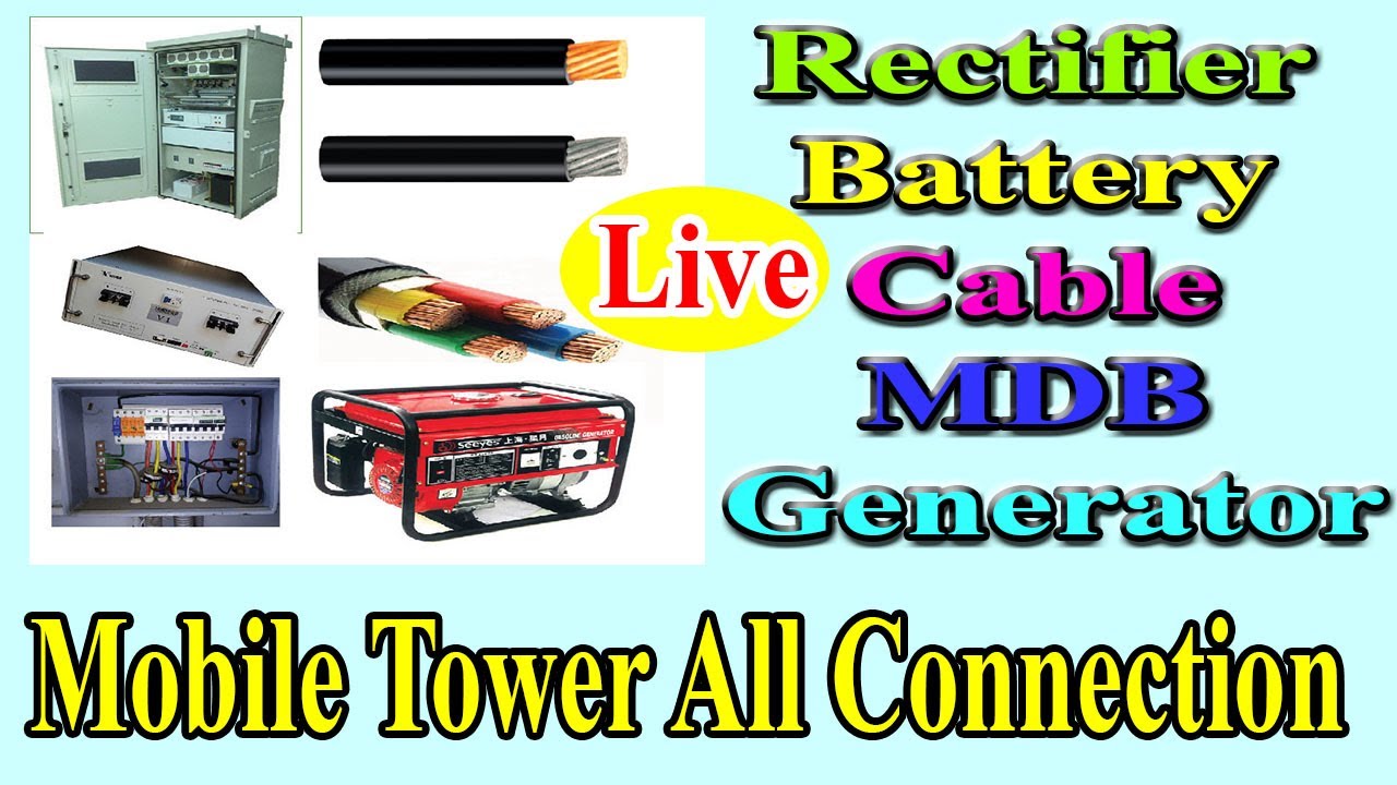 Telecommunication Tower over all connection AC, DC, Link, BTS, Part-1 ...