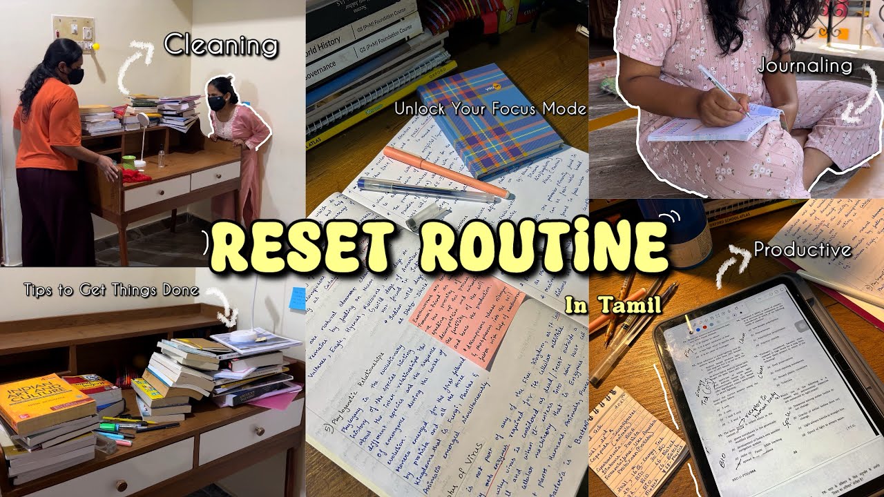 MY RESET ROUTINE 💌 | Cleaning, Skincare, Study Routine, & tips on how ...