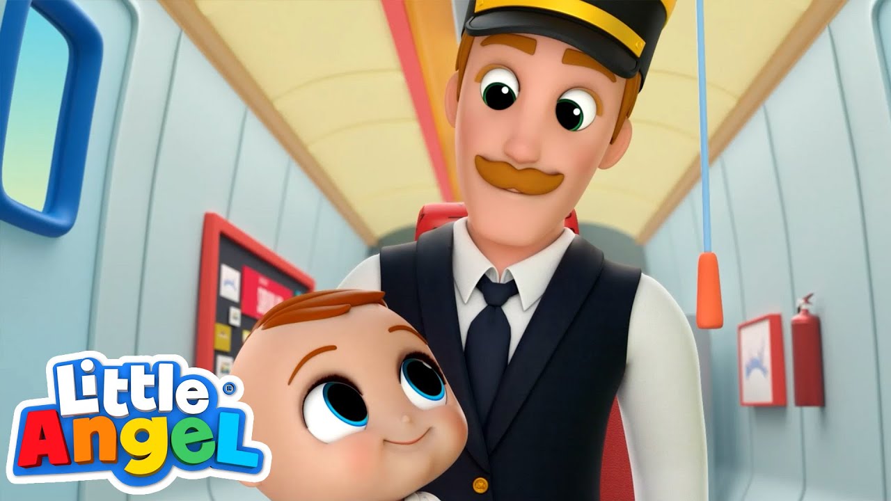 All Aboard The Choo Choo Train Song | Little Angels Kids Cartoons/Songs ...