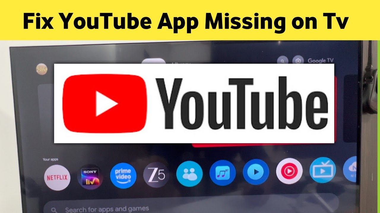YouTube app missing on Android tv | youtube app not showing in Smart tv ...