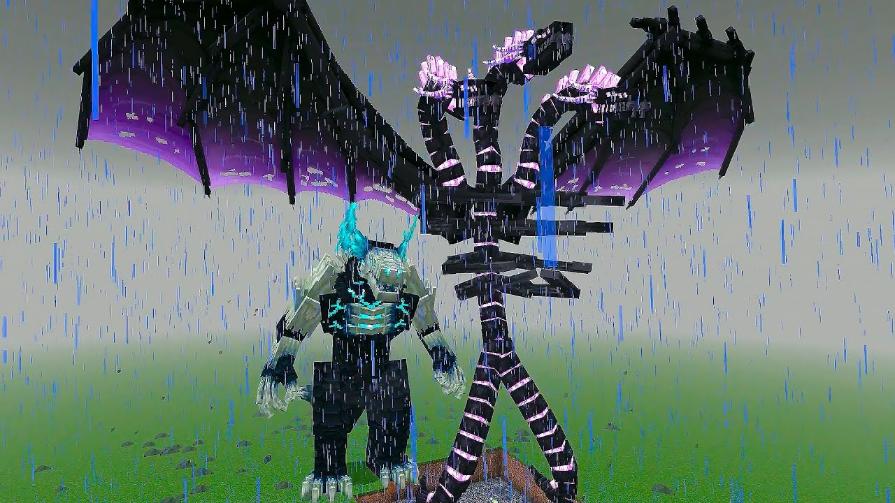 WARDENZILLA in Minecraft Bedrock Addon Kaiju Craft - YouTube