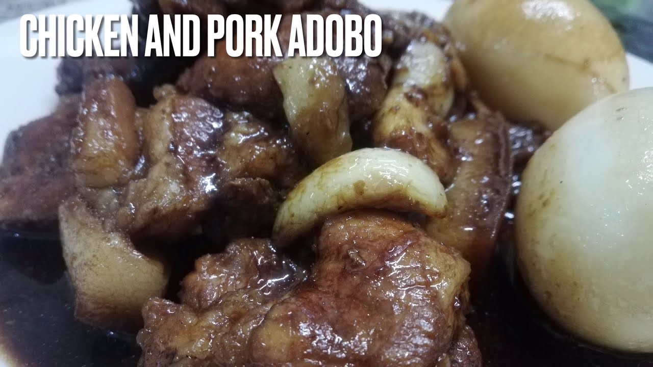 PORK AND CHICKEN ADOBO ulam pinoy! - YouTube