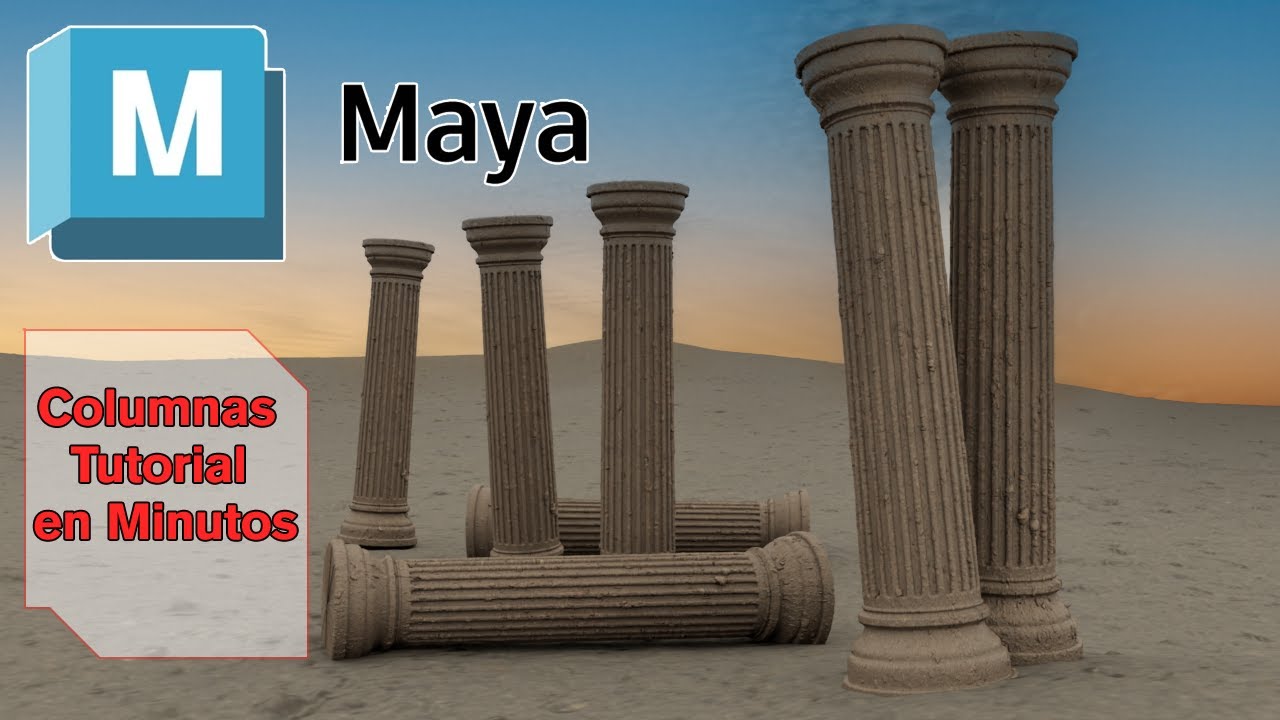 Como crear Columnas Romanas Maya Tutorial - YouTube