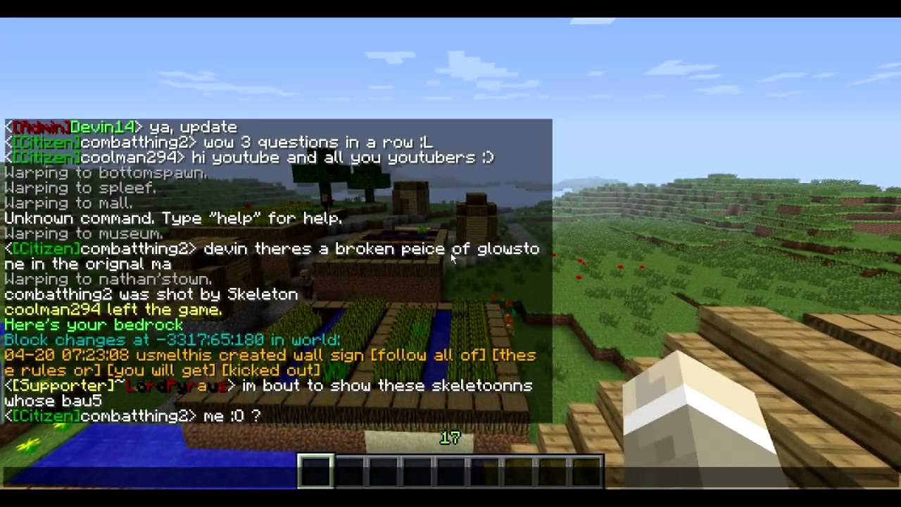 Minecraft : Dedicated Server Update 41 - YouTube