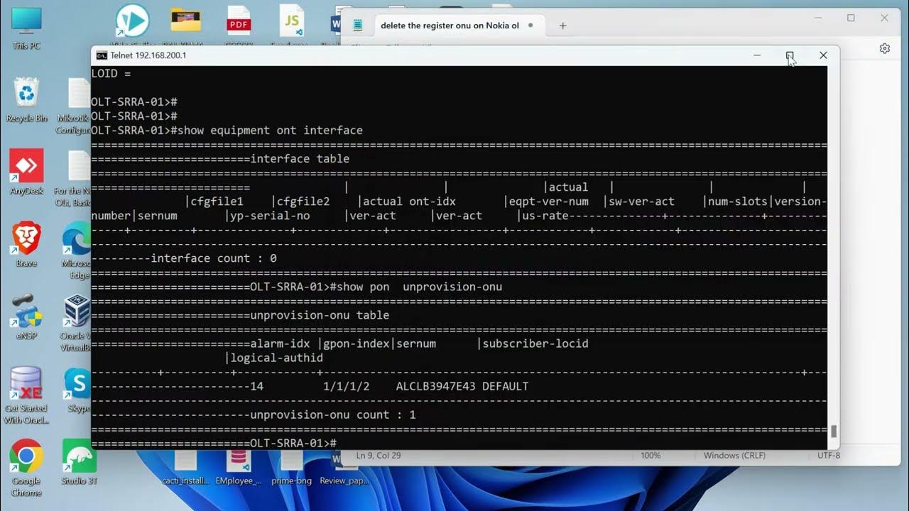 How to delete ONU from Nokia OLT - YouTube