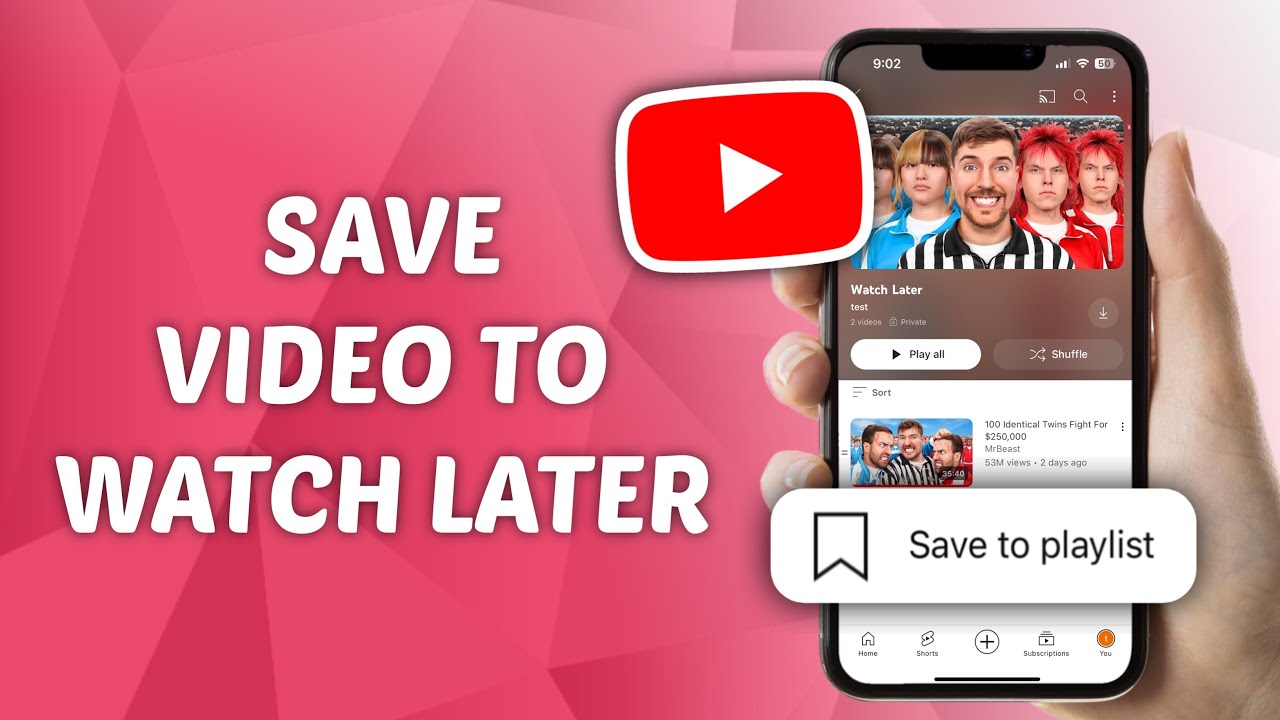 How to Save Video to Watch Later on YouTube - YouTube