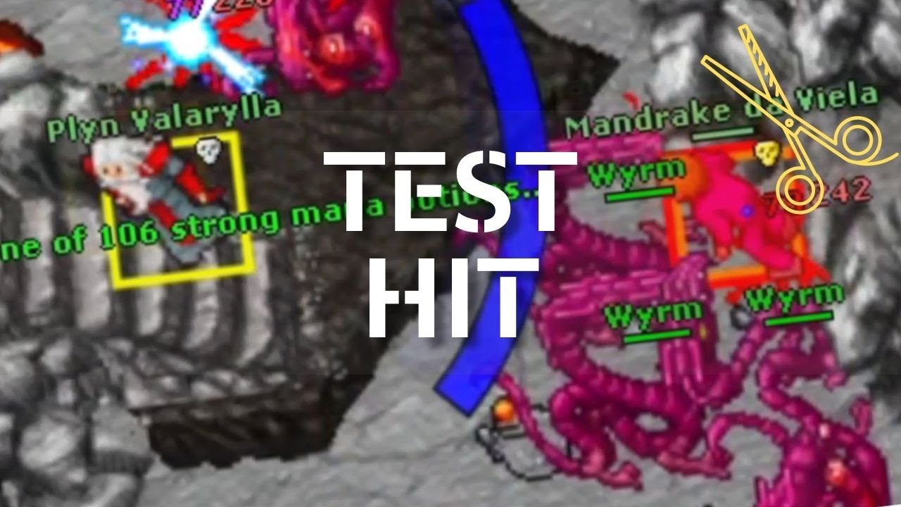 😱 ️ TEST HIT no TIBIA | TIBIA PK CORTE - YouTube