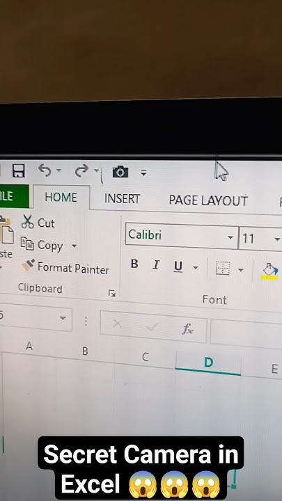 Secret Camera in Excel #excel #secret #camera #exceltip #hack #pc #tech #windows #computer # ...