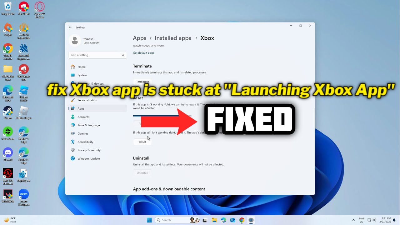 (FIXED) Xbox app is stuck at "Launching Xbox App" in Windows - YouTube