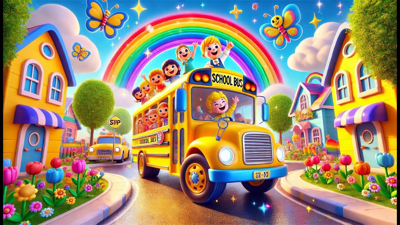 The Wheels on the Bus | Beat Nursery Rhyme Songs for Super Kids - YouTube