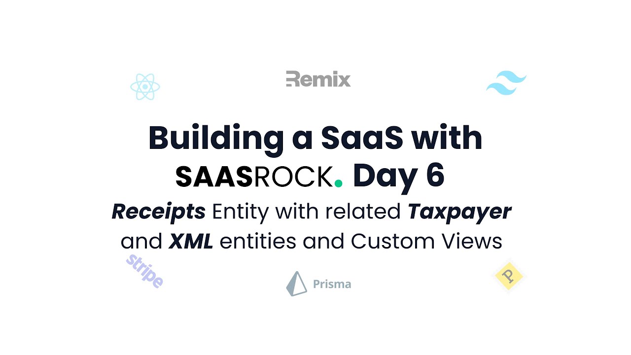 Building a SaaS with SaasRock - Day 6 - Receipts entity with related ...