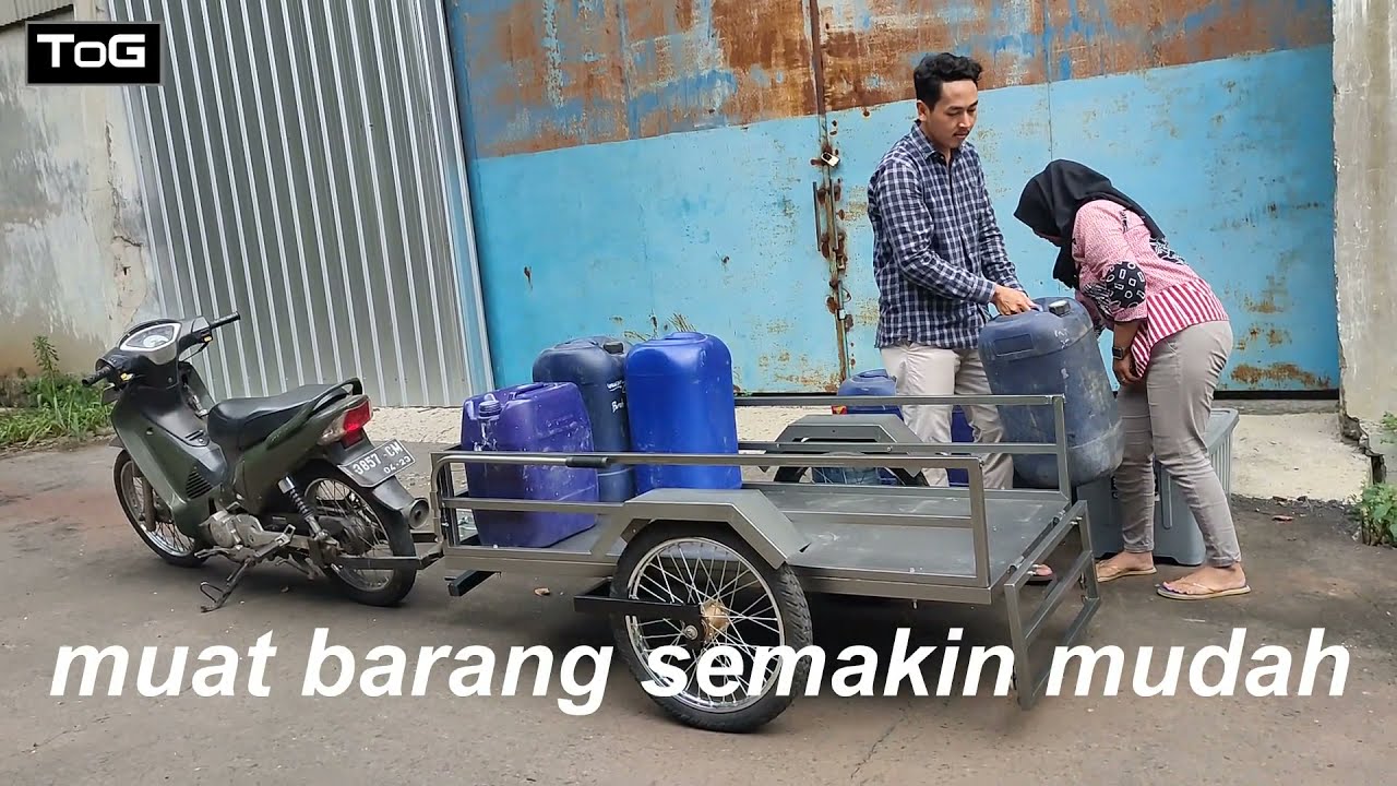 gerobak motor paling laris manis.ukuran besar tampil kokoh, bahan besi ...