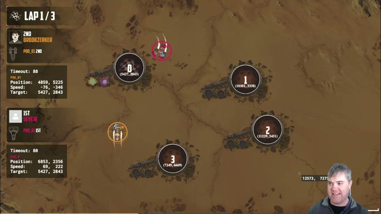 Stream archive: CodinGame Mad Pod Race in Rust (2023-12-08) - YouTube