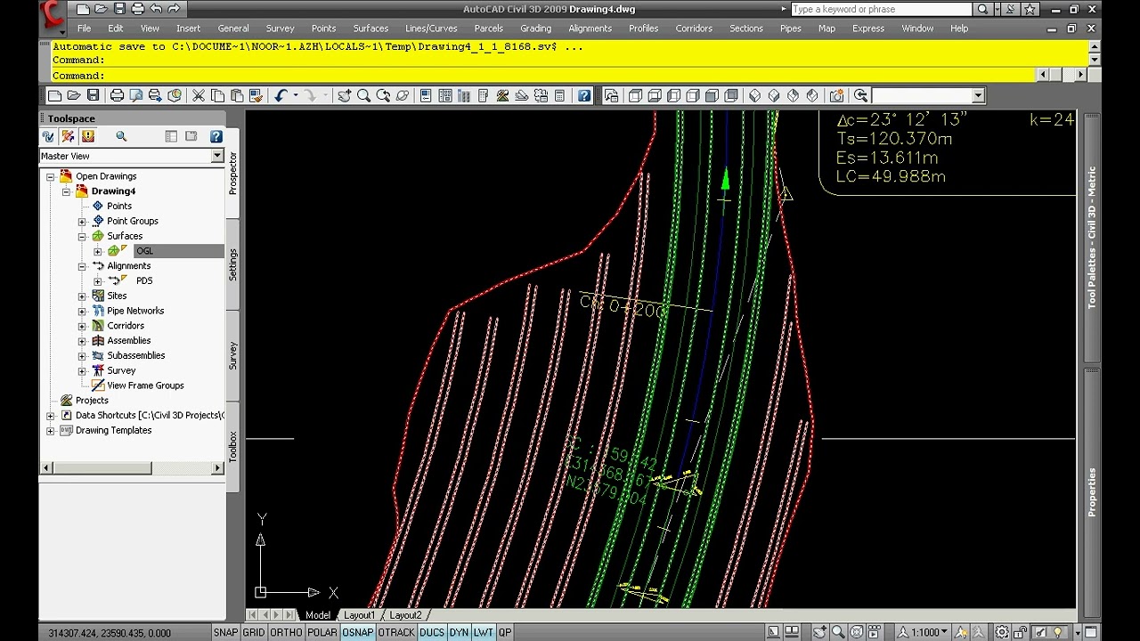 🔴Part 8/15 | AutoCAD Civil 3D | Corridor and Slope Pattern - YouTube