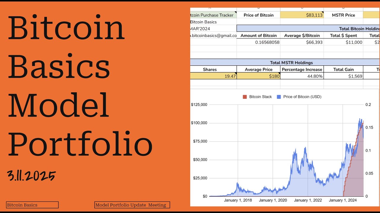 (Members Only) Bitcoin Basics Model Portfolio Debut - YouTube