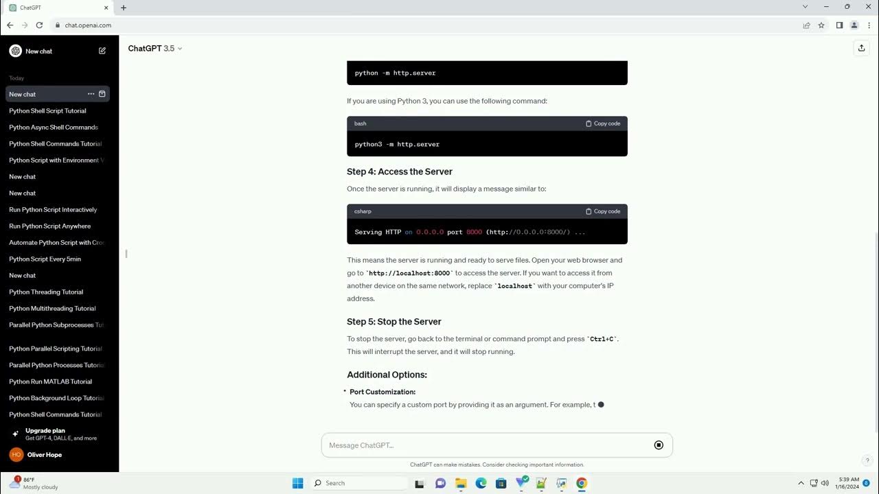 python run simple http server - YouTube