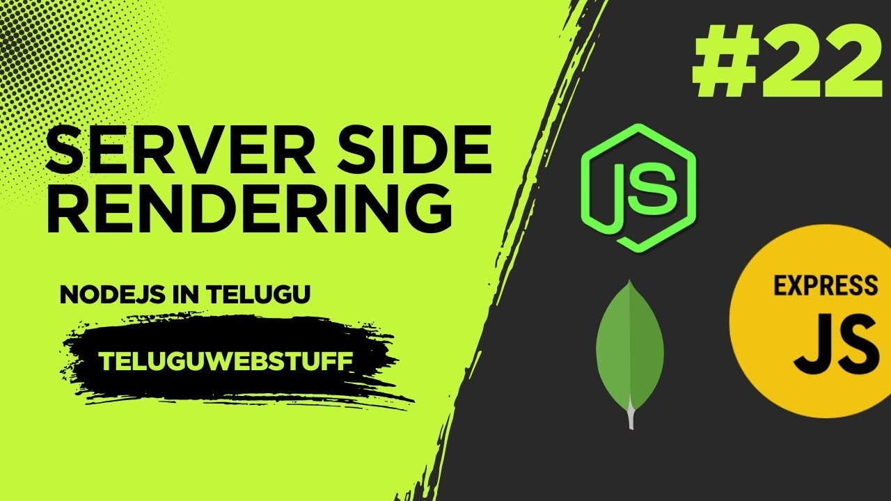 22 Server Side Rendering Using Ejs In Nodejs Dynamic Html With 8967