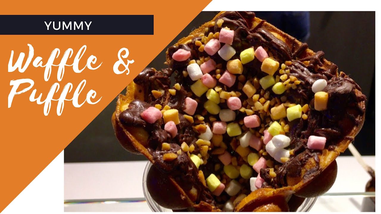 Best dessert: Waffles & Puffles in Singapore - YouTube