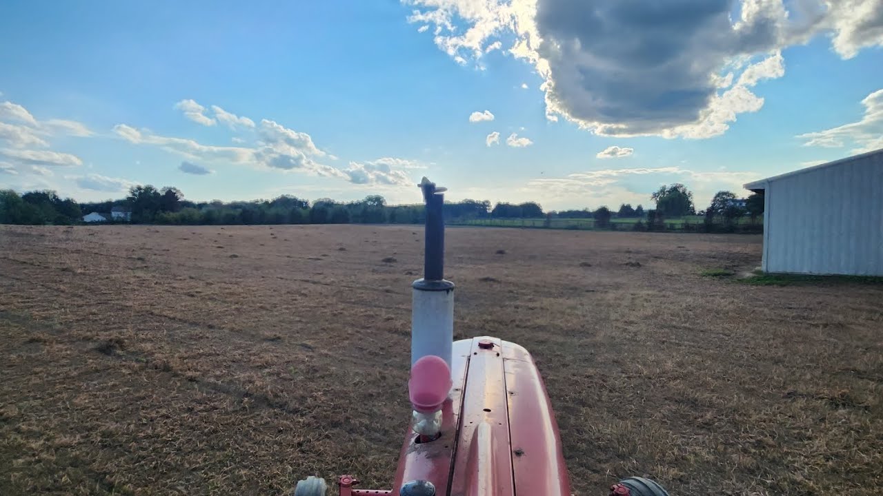 Fall hay planting, the slow way - YouTube