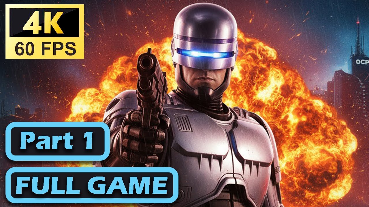 RoboCop Rogue City Part 1 Casual Play Gameplay Fullgame Walkthrough PS5 ...