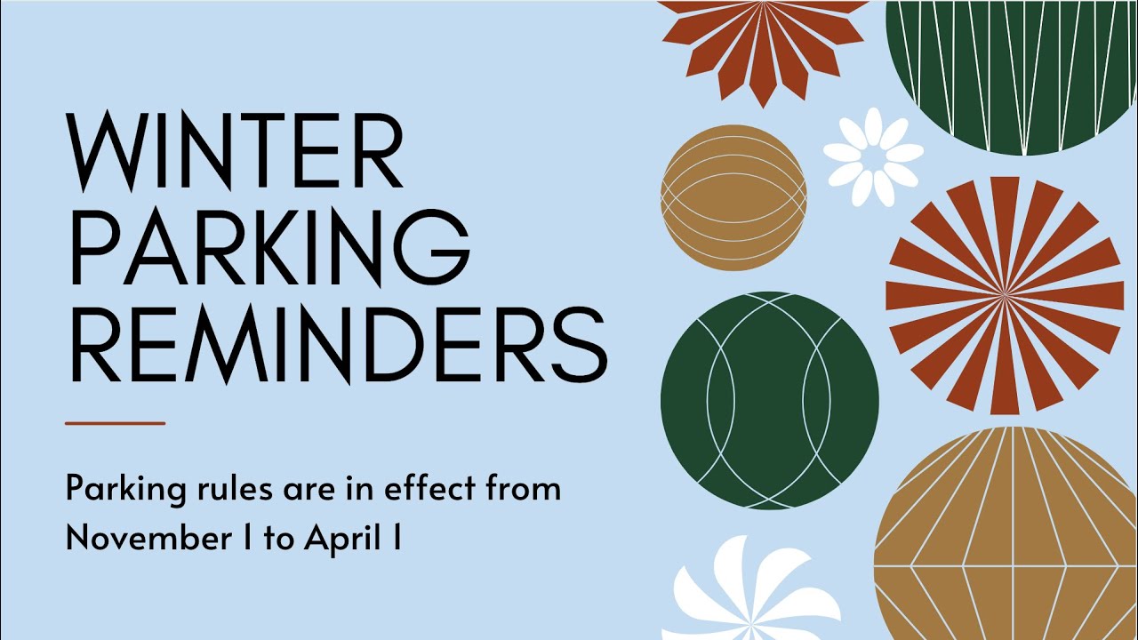 Winter Parking Reminders ️️ - YouTube