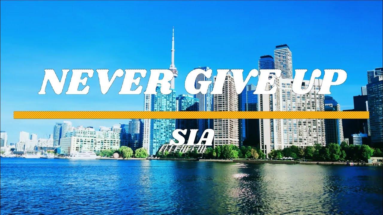 NEVER GIVE UP (Lyrics) | SIA - YouTube
