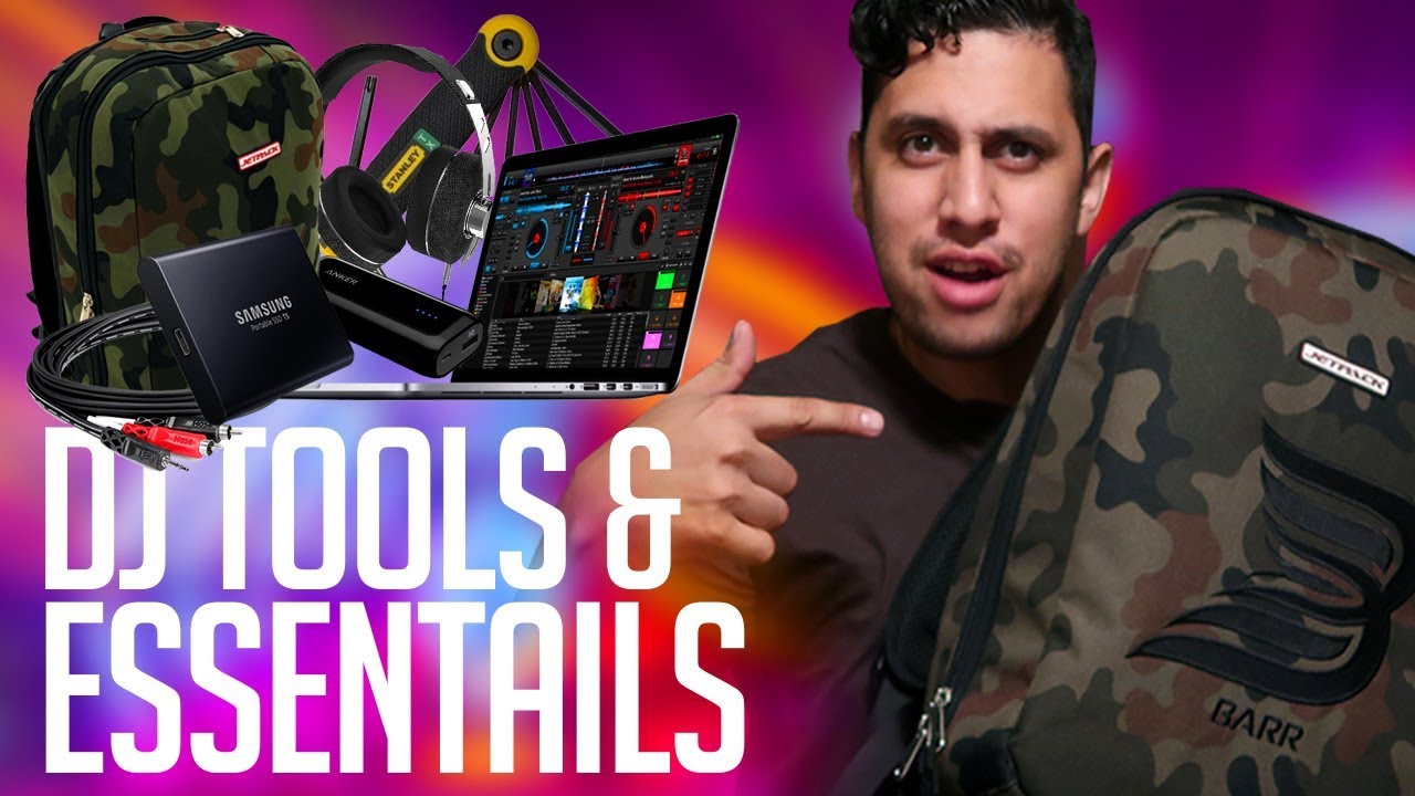 Essential DJ GEAR & TOOLs that NEED to Be in your DJ Backpack - YouTube