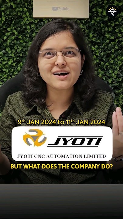 The first IPO of 2024 | Jyoti CNC Automation Limited | CA Rachana Ranade | #shorts - YouTube