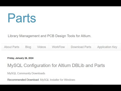MySQL Configuration for Altium DBLib - YouTube