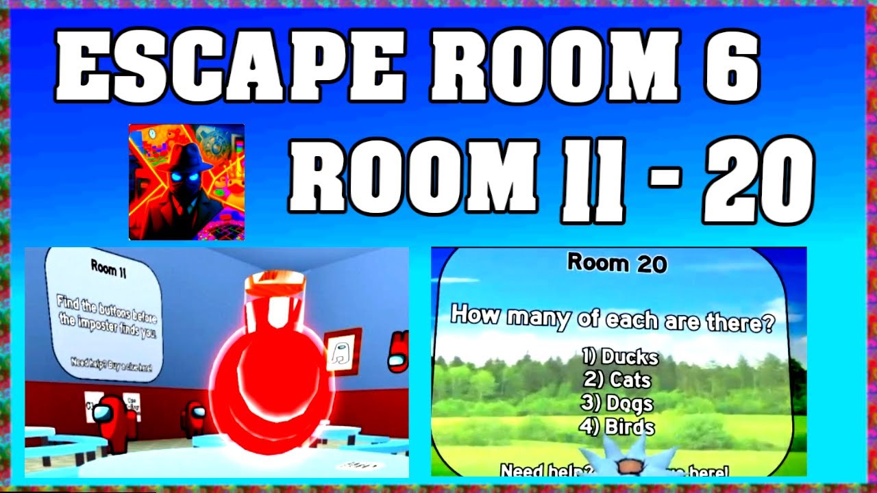 ROOM 11-20 ESCAPE ROOM 6 Walkthrough [English] [11-20 Codes Escape Room ...