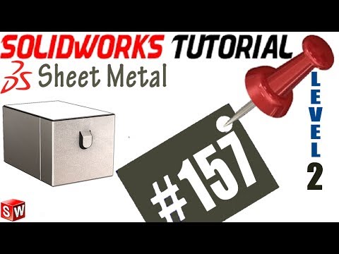 157 SolidWorks Sheet Metal Tutorial: JOG, placing jog bending line ...