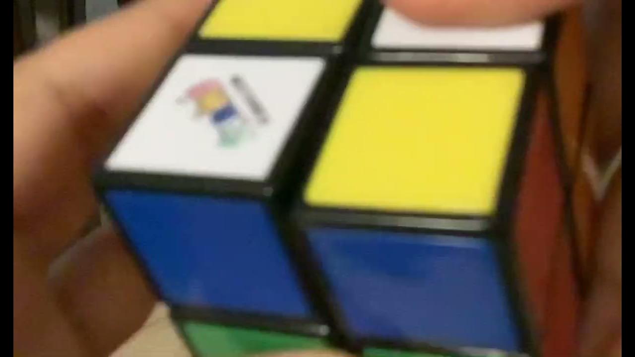How to do checkerboard on 4 sides of 2x2 Rubik’s cube - YouTube