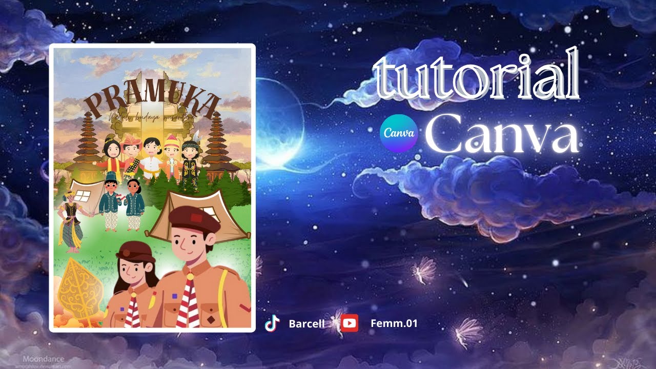 Cara membuat poster HARI PRAMUKA peduli BUDAYA NUSANTARA | cara membuat ...