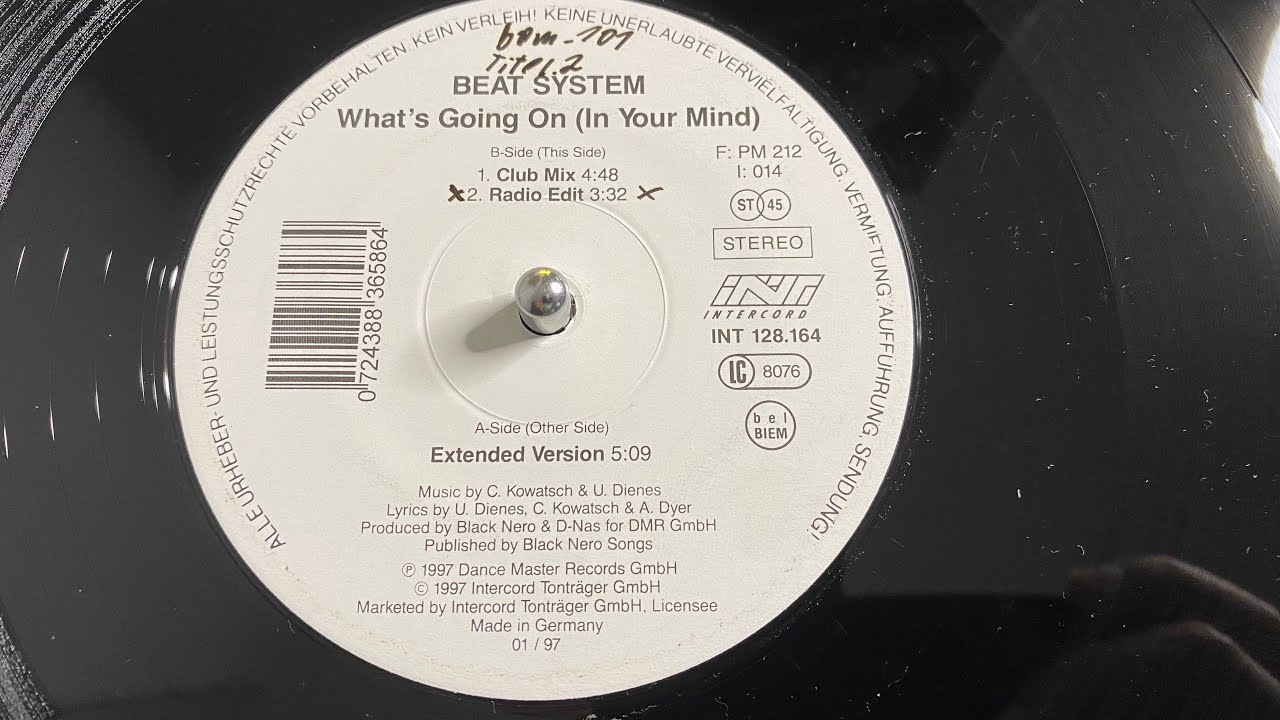 Beat System – What's Going On (In Your Mind) (Club Mix) - Blow Up 1997 ...
