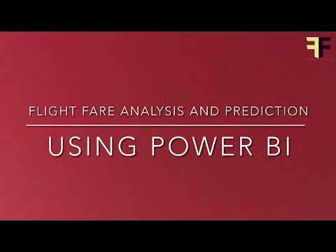 Flight Fare Analysis and prediction using Power BI - YouTube