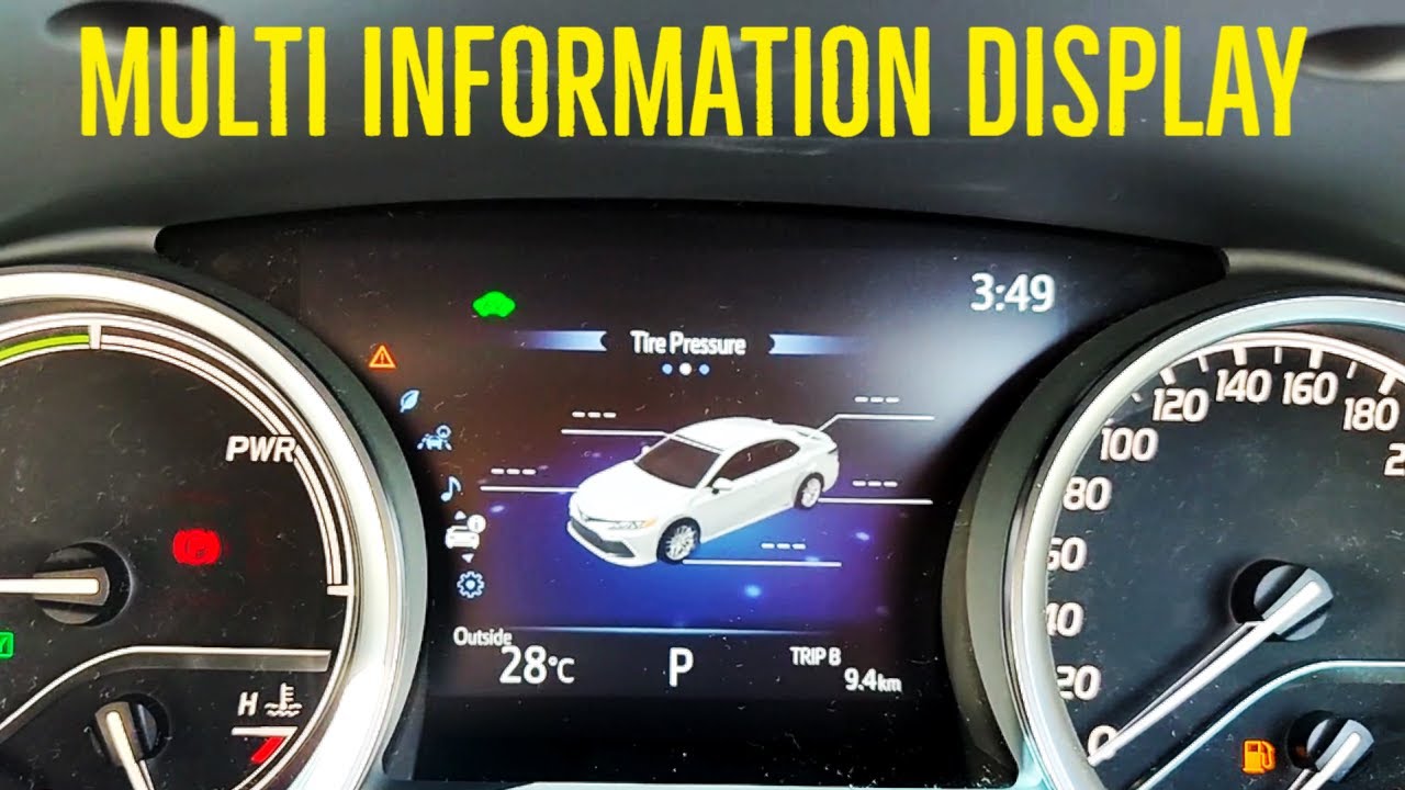 All Settings Explained | Toyota Camry Hybrid 2022 | Multi Information Display | MID Menu Options ...